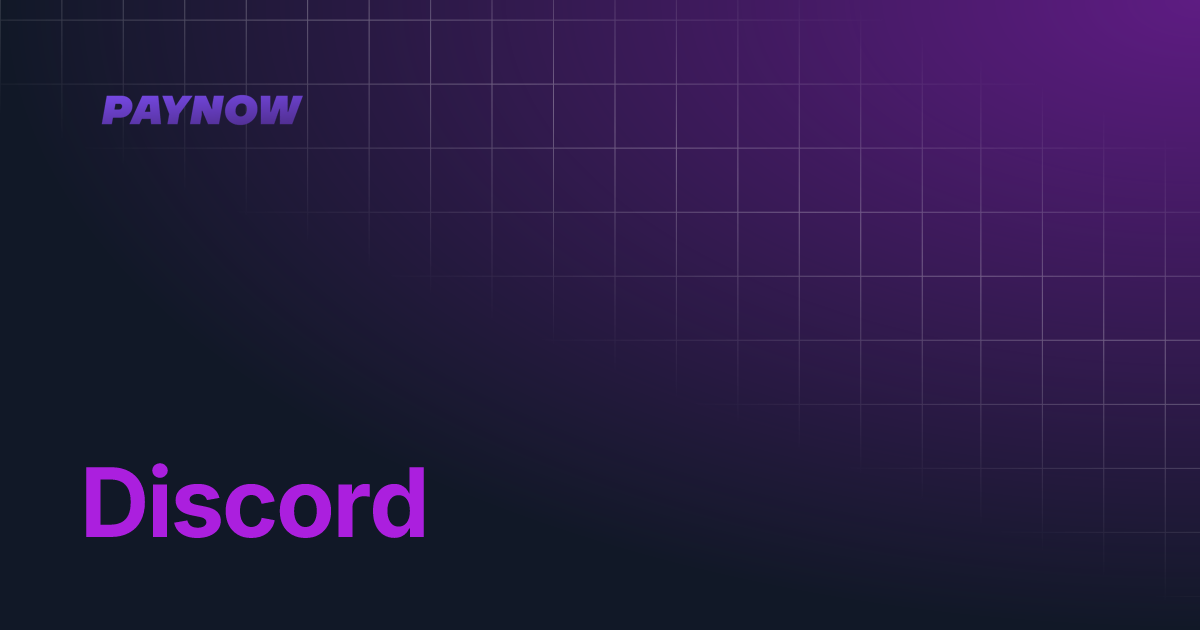 Discord | PayNow API