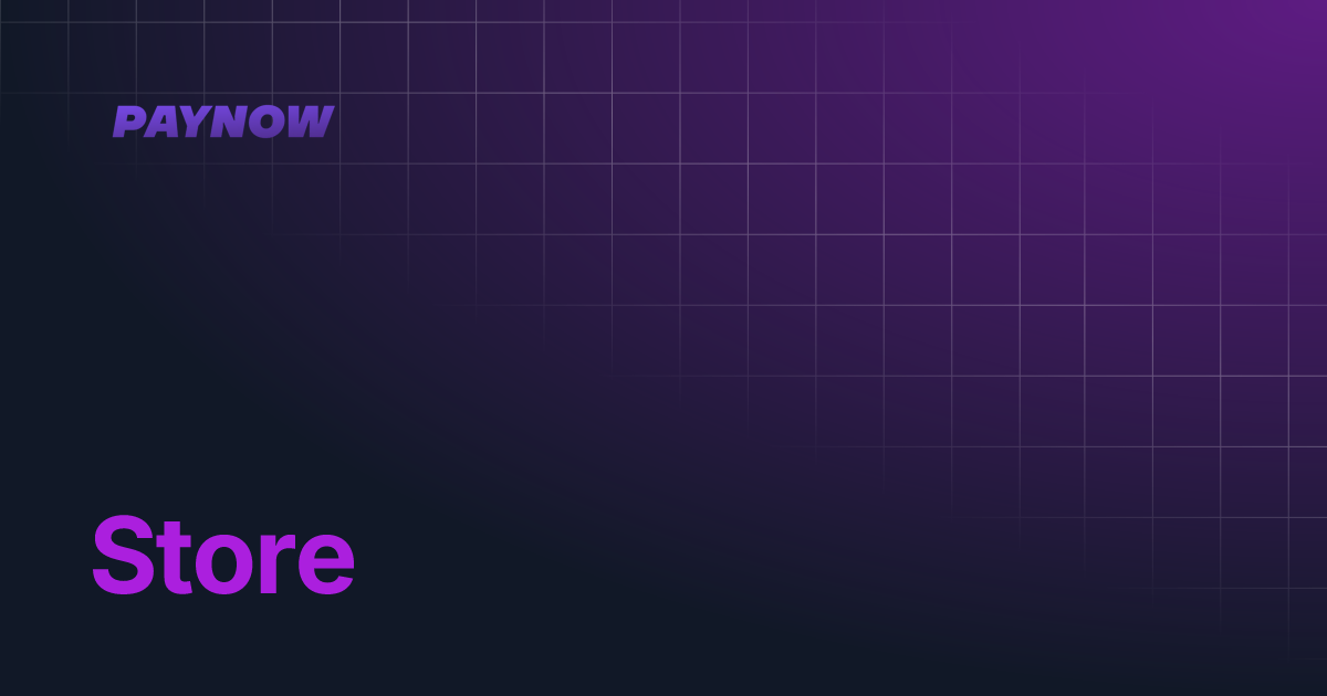 Store | PayNow API